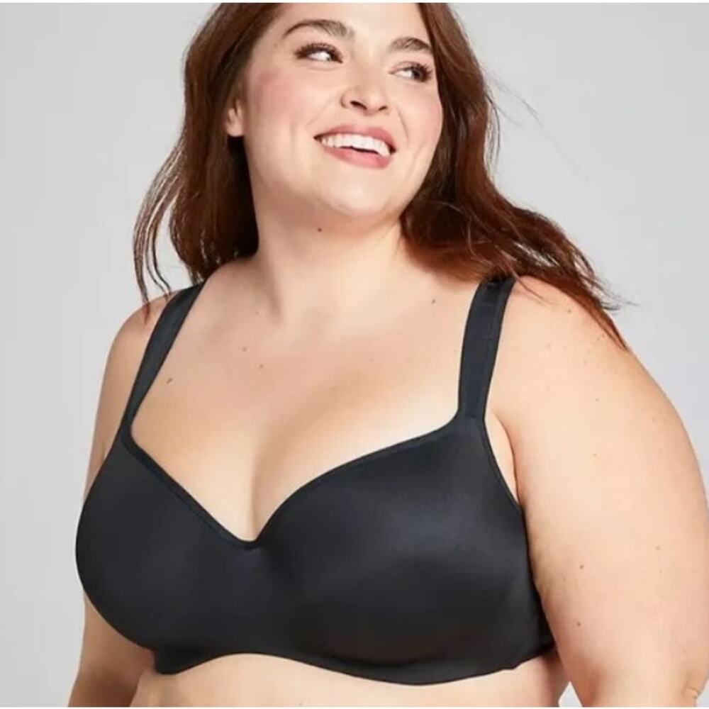 Cacique Lightly Lined Balconette Bra 40h Black Underw… - Gem